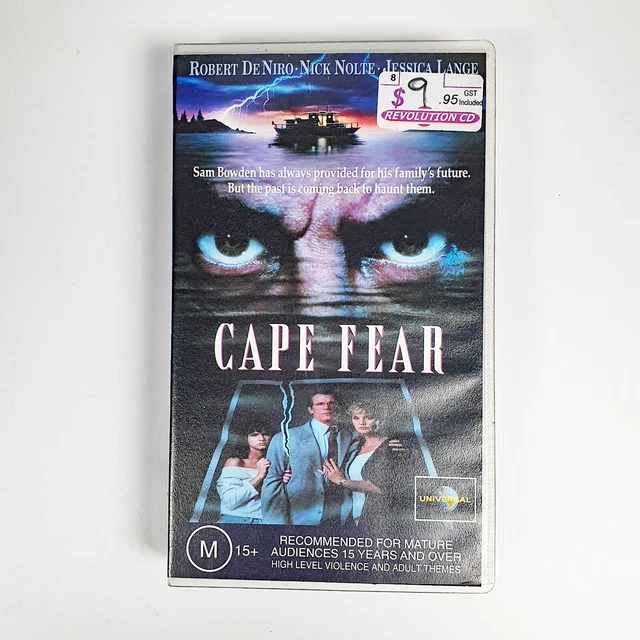 CAPE FEAR VHS Video Tape Horror Movie starring Robert De Niro 1991 M15 ...