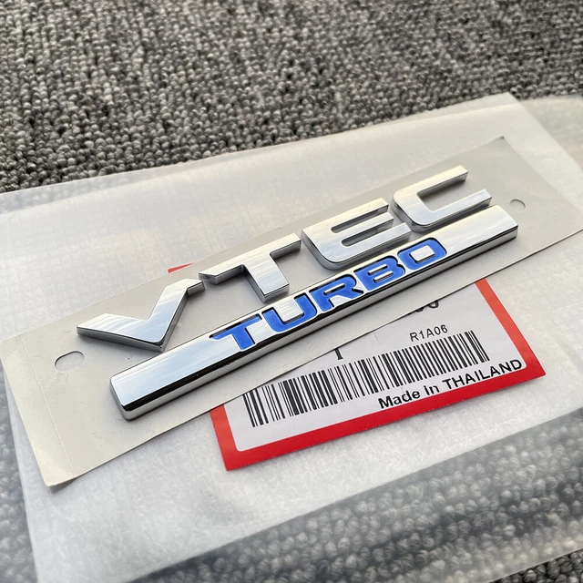 NEW GENUINE VTEC TURBO Rear Emblem JDM Decal Badge For Honda Civic JAZZ ...