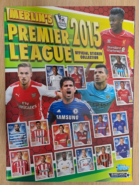 RARE: MERLIN PREMIER League 2015 Football Sticker Album 504/544 93% ...