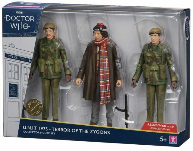 DOCTOR WHO U.N.I.T. 1975 Terror Of The Zygons Action Figure Unit ...