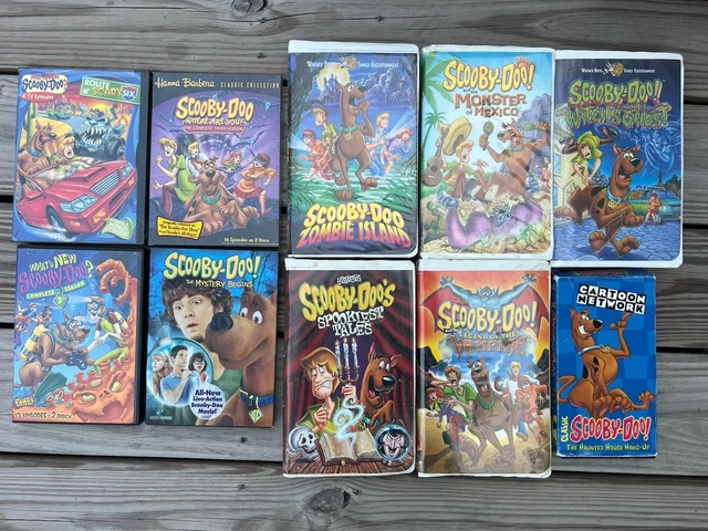 SCOOBY DOO VHS Movies Vintage Cartoon Network Animated Lot 10 6 VHS. 4 ...