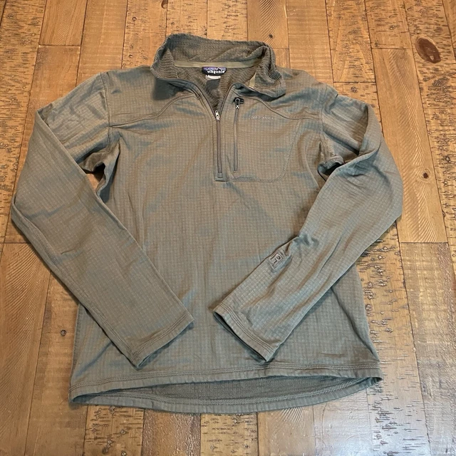 PATAGONIA MARS R1 Fleece Pullover Alpha Waffle Grid 1/2 Zip USA ...