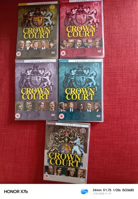 CROWN COURT DVD COLLECTION VOLUMES ONE TWO THREE FOUR & FIVE 20 x DVDS ...