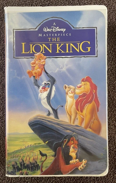THE LION KING VHS (Disney, 1994) Walt Disney Masterpiece ~ Clamshell £ ...