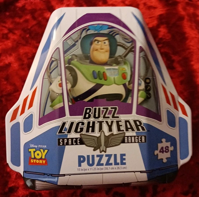 DISNEY PIXAR TOY Story Buzz Lightyear Space Ranger Tin With 48-Piece ...