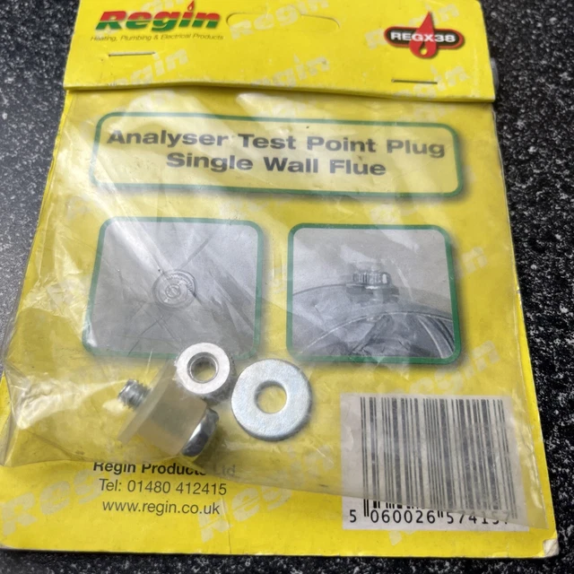 REGIN ANALYSER TEST Point Plug Single Wall Flue REGX38 £5.00 - PicClick UK