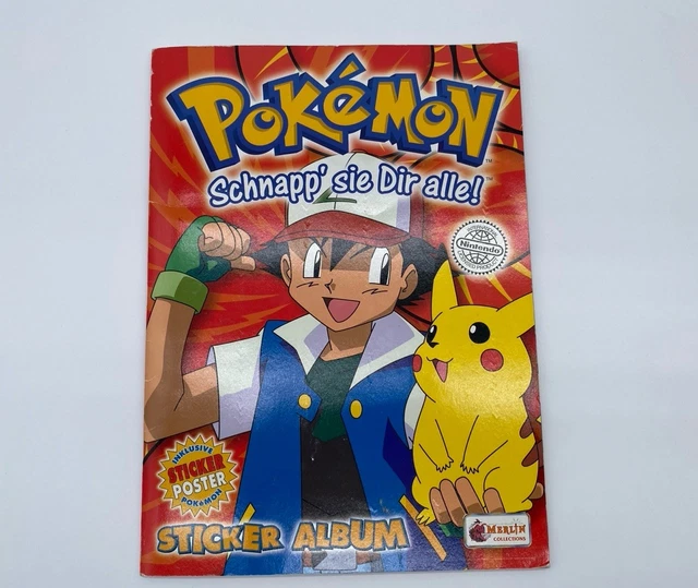 POKEMON STICKER ALBUM 1999 - 1 Auflage - Merlin 100% Vollständig mit ...