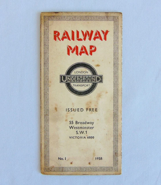 ORIGINAL 1938 (NO.1) London Underground Map H.C. Beck £180.00 - PicClick UK