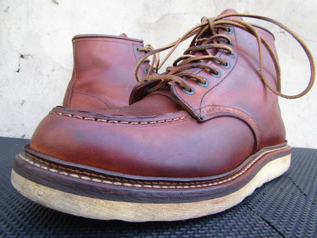 RED WING 1907 Heritage Classic Moc Toe Brown Work Boots Mens UK 6.5 ...