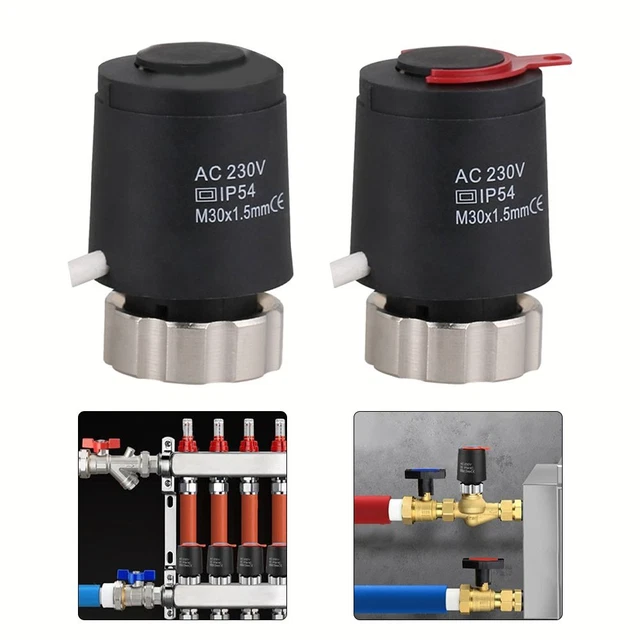 MANIFOLD HEATING ACTUATOR Thermostatic Underfloor 230v AC 2w Brand New ...
