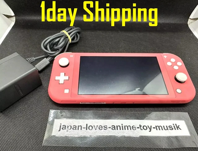 CONSOLE NINTENDO SWITCH Lite rose corail du Japon, expédition en 1 jour ...