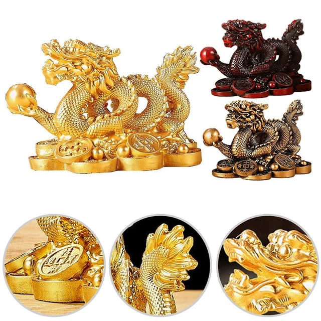 CHINESISCHE VERHEISSUNGSVOLLE DRACHENFIGUR Drachenform Exquisite ...