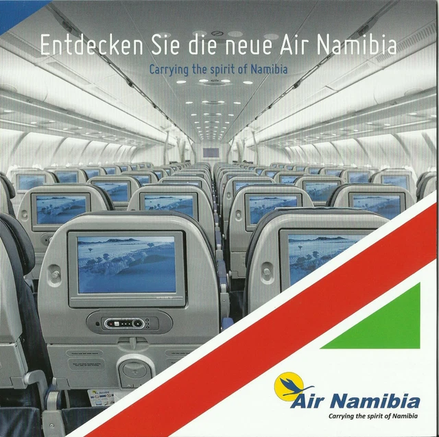 AIR NAMIBIA PROFILE Brochure A330 Route Map Cabin Crew Airlines £23.86 ...