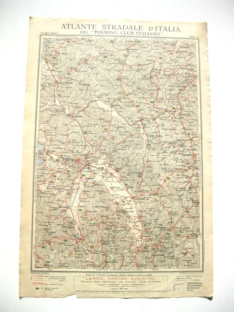 STAMPA MAPPA PERUGIA SPOLETO FOLIGNO CAMERINO MATELICA FABRIANO GUBBIO ...