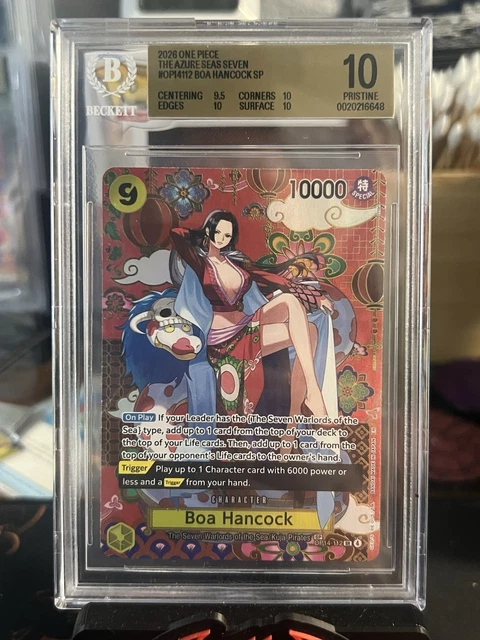 BOA HANCOCK 2026 One Piece Azure Sea's Seven #OP14-112 SP Alt Art BGS ...