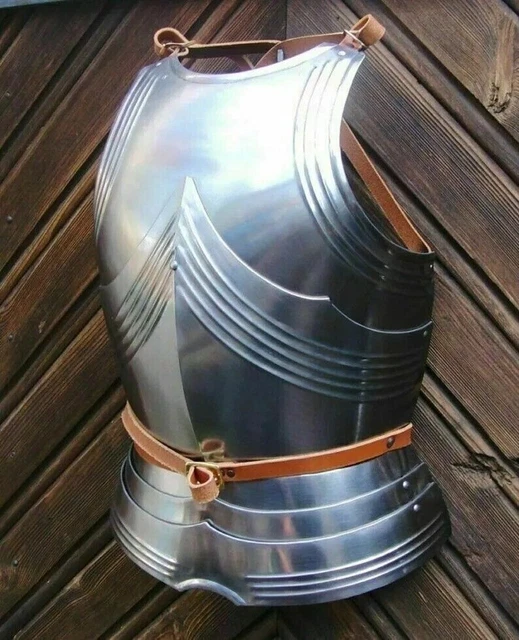 MEDIEVAL KNIGHT GOTHIC Cuirass Chest Plate Armor Breastplate SCA LARP ...