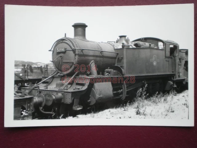PHOTO GWR Collett 5101 2-6-2T Loco No 5194 £1.90 - PicClick UK