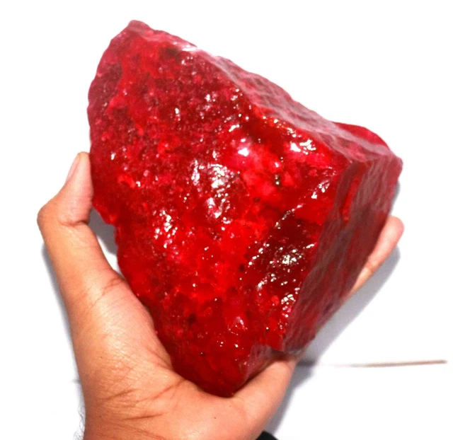 6100.00 CT CERTIFIED Real Red Ruby Raw Big Deal Rare Collection ...