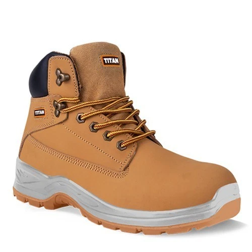TITAN HOLTON SAFETY Boots Steel Toecap Honey Nubuck Water Resistant 5 ...