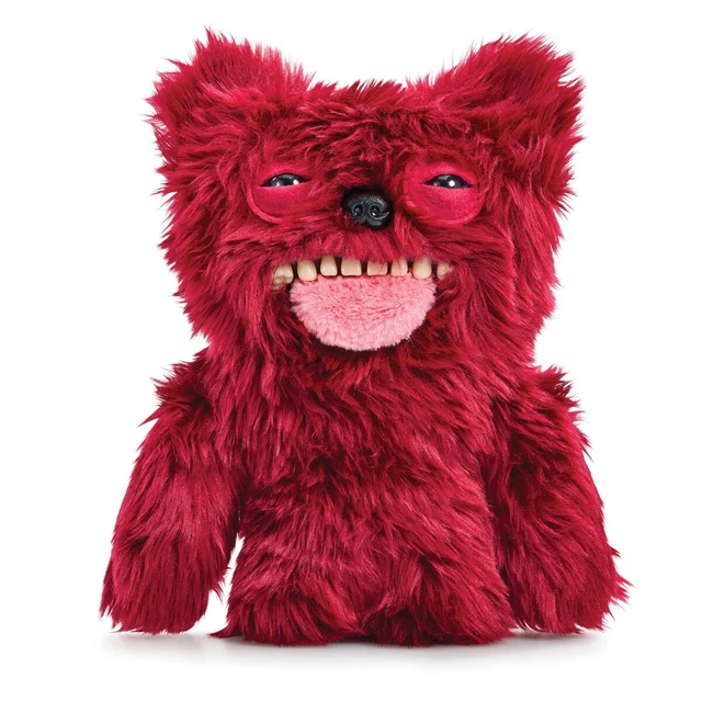 FUGGLER SIR BELCH HairyFuggs Red Fluffy Funny Ugly Monster Soft Toy ...