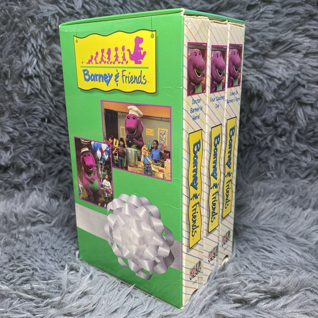 BARNEY & FRIENDS Holiday 3 Tape Box Set VHS 1993 Doctor Barney Four ...