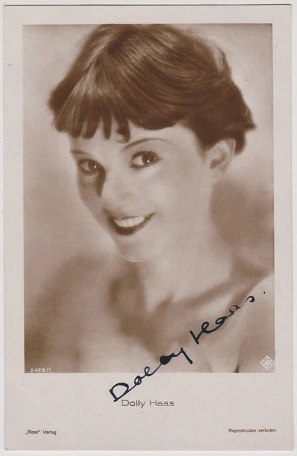 ECHTES ORIGINAL 1930ER Schauspielerin Dolly Haas , mit Autogramm ...
