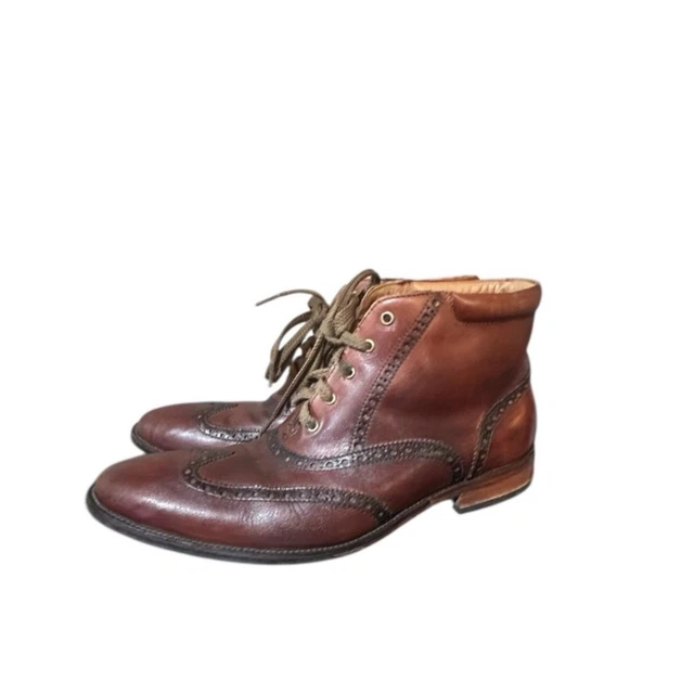 COLE HAAN WILLIAMS Wingtip Men's Ankle Lace Up Boots Sz 11.5 Brown ...