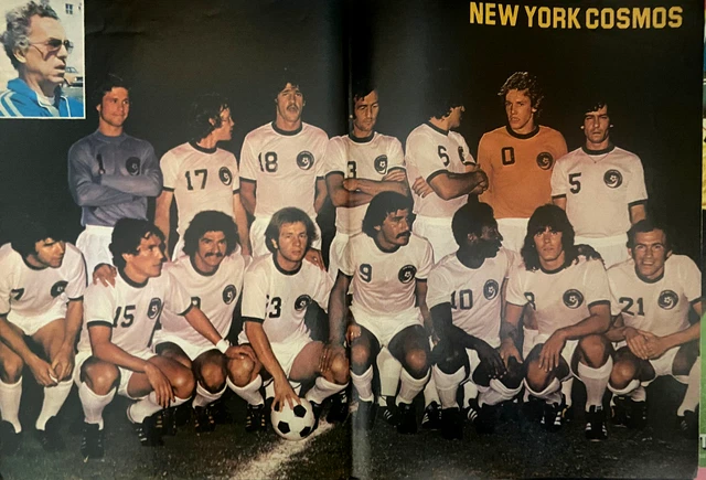 FOOTBALL POSTER PELÉ équipe New York Cosmos team USA 1975-77 EUR 14,99 ...