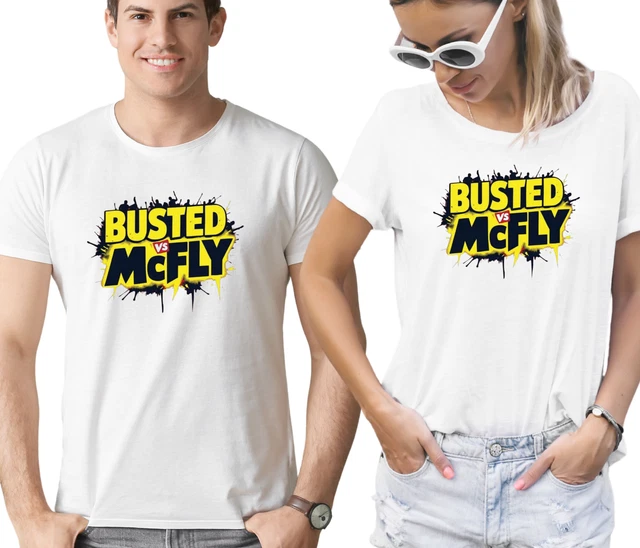 MCFLY VS BUSTED Tour 2025 T-Shirt Team McFly Band Front & Back Concert ...