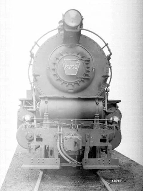 M1A STEAM ENGINE 6750 front view Pennsylvania Railroad Old Photo $9.00 ...