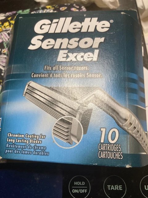 GILLETTE SENSOR EXCEL Razor Blades -10 Cartridges $7.99 - PicClick