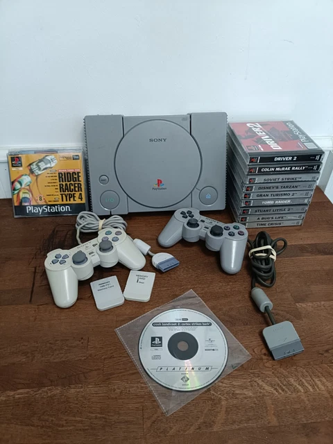 PS1 PLAYSTATION CONSOLE Bundle w/Games + Controllers & Cables See ...
