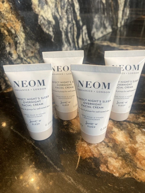 NEOM PERFECT NIGHT Sleep Overnight Facial Cream 10ml x 4 (40ml) See ...