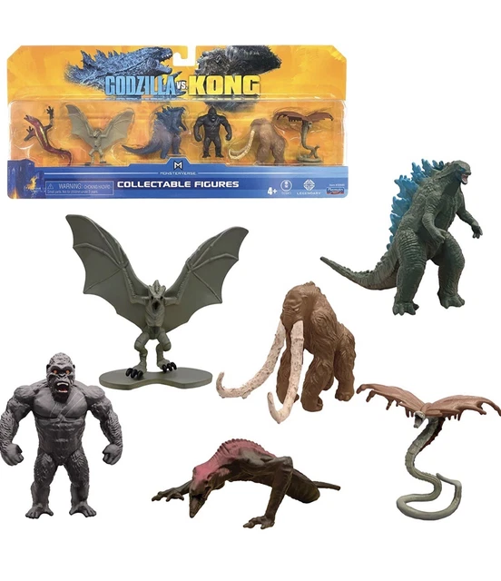 GODZILLA VS KONG Mini Monster 6 Figure Pack - Collectable 5cm Set ...