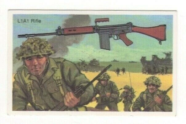 1982 FIREARM CARD. L1A1 Rifle, British Army $4.99 - PicClick AU