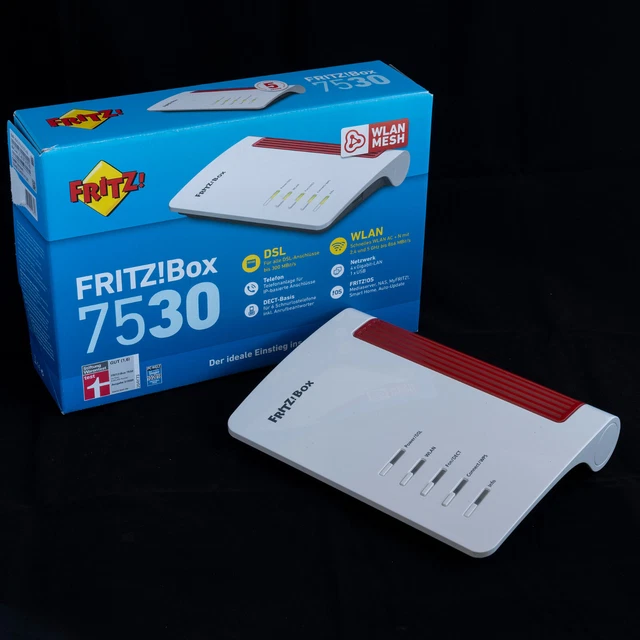 AVM FRITZ!BOX 7530 Dual Band WLAN Router mit Integriertes VDSL Modem ...