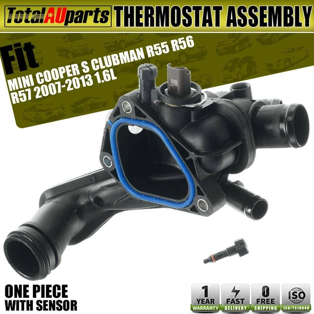 THERMOSTAT & HOUSING for Mini Cooper S Clubman R55 R56 R57 2007-2013 1 ...