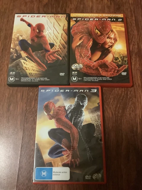 SPIDER-MAN TRILOGY DVD Region 4 2002 Columbia Pictures $15.00 - PicClick AU
