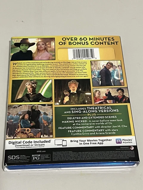 WICKED THEATRICAL VERSION + Singalong Blu-ray + Digital With Slipcover ...