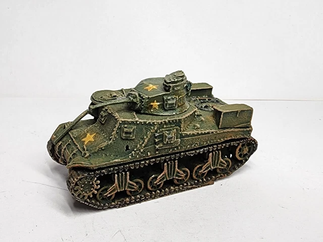 VINTAGE OLD GLORY 15mm Metal WW2 Tank Painted USA Army Military ...