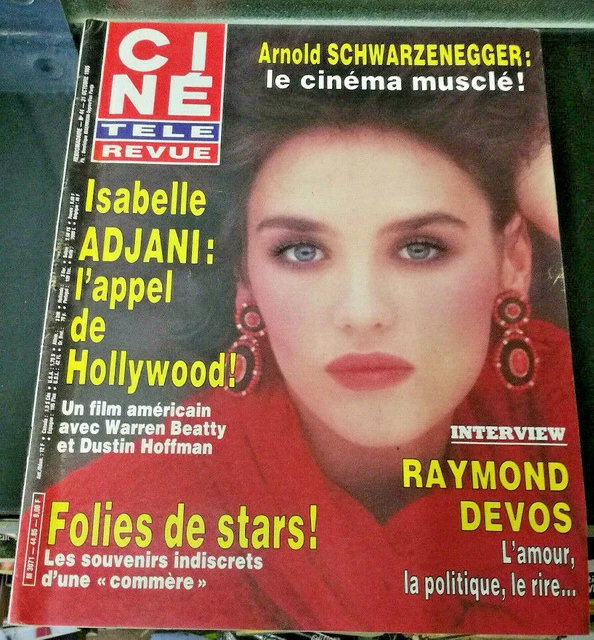TELEVISION PROGRAMS CINE Tele Revue N°44 October 1985 Isabelle Adjani £ ...