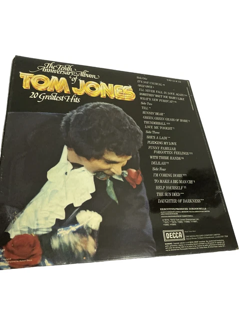 The Tenth Anniversary Album Of Tom Jones 20 Greatest Hits 2 X Lps