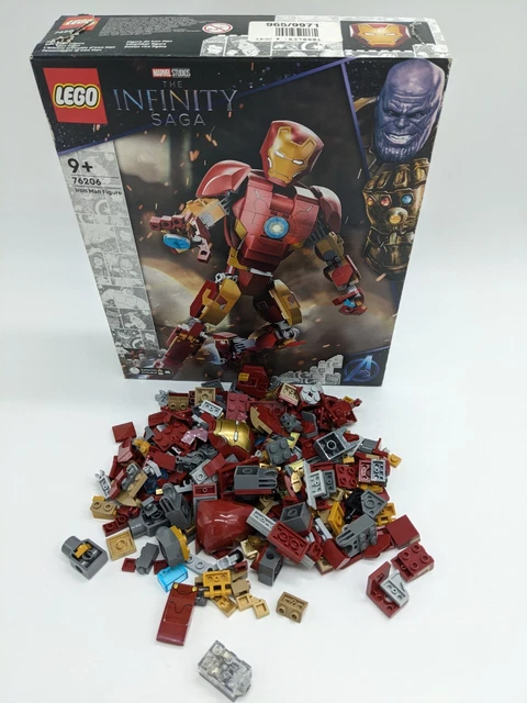 LEGO® MARVEL 76206 Iron Man @99% Complete With Box Infinity Saga Marvel ...