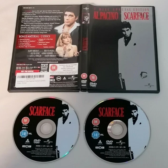 DVD - SCARFACE Al Pacino *2 Disc Special Edition* Cert 18 DVD PAL UK ...