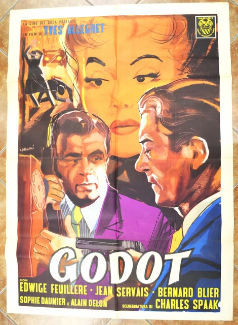 MANIFESTO ORIGINAL ERA Godot 57 Uand The Femme S'En Mêle Alain Delon £ ...