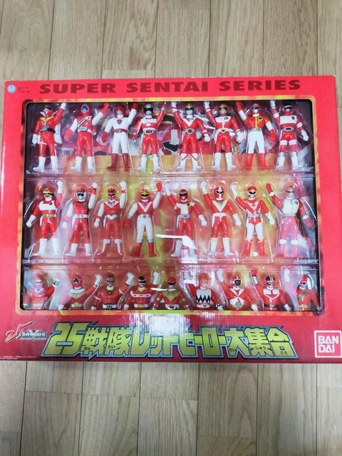 POWER RANGER SUPER SENTAI 25 Red Hero Collection Figure Set Bandai F/S ...