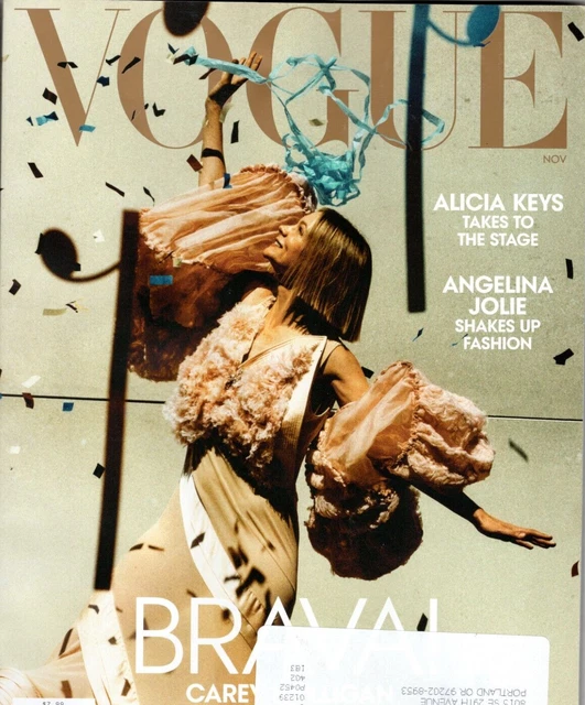 CAREY MULLIGAN VOGUE Magazine November 2023 ALICIA KEYS ANGELINA JOLIE ...