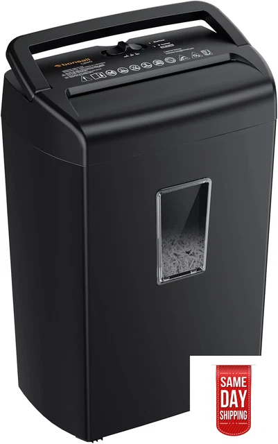 COMMERCIAL PAPER SHREDDER Industrial 10 Sheet Cross Cut Heavy Duty Home ...