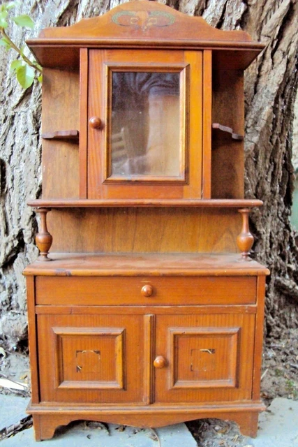 ANCIEN PETIT BUFFET meuble de poupée en pin début 20 ème EUR 25,00 - PicClick FR