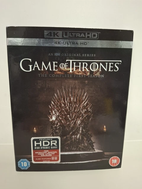 GAME OF THRONES The Complete First Season 4K Uhd In Slip Cover 4 Disc's ...